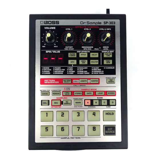 ROLAND DR. SAMPLE SP-303 SERVICE NOTES Pdf Download | ManualsLib