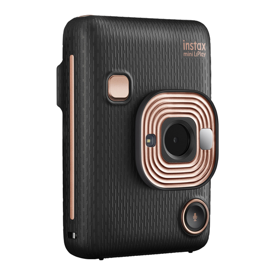 FUJIFILM INSTAX MINI LIPLAY USER MANUAL Pdf Download | ManualsLib