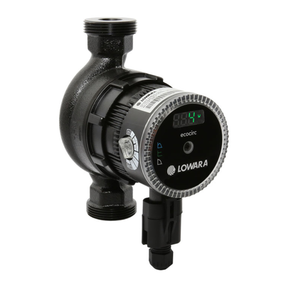 XYLEM LOWARA ECOCIRC PREMIUM SERIES MANUAL Pdf Download | ManualsLib