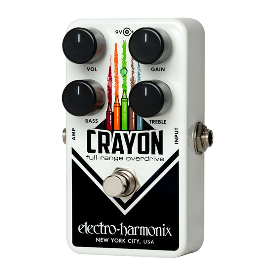 ELECTRO-HARMONIX CRAYON MANUAL Pdf Download | ManualsLib