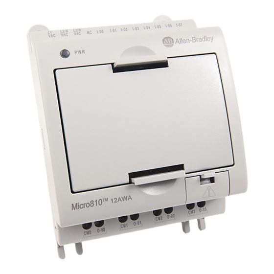 ROCKWELL AUTOMATION MICRO810 SERIES INSTALLATION INSTRUCTIONS MANUAL ...