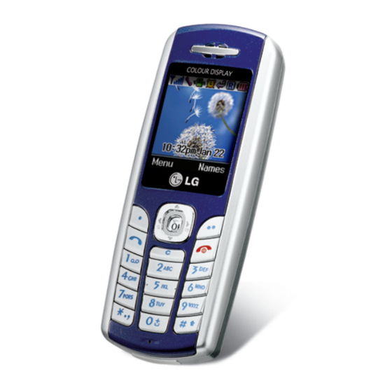 LG G1600 USER MANUAL Pdf Download | ManualsLib