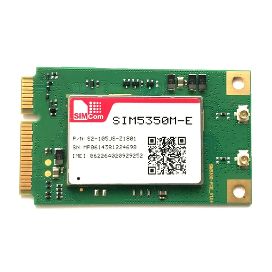SIMCOM SIM5350 COMMAND SET Pdf Download | ManualsLib