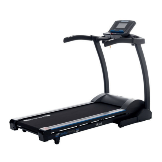 CARDIOSTRONG TR30 ASSEMBLY AND OPERATING INSTRUCTIONS MANUAL Pdf ...