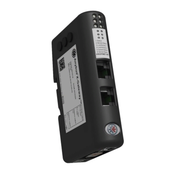 HMS ANYBUS X-GATEWAY CANOPEN SERIES USER MANUAL Pdf Download | ManualsLib