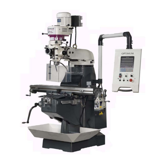 OPTIMUM OPTIMILL MF 2V OPERATING MANUAL Pdf Download | ManualsLib