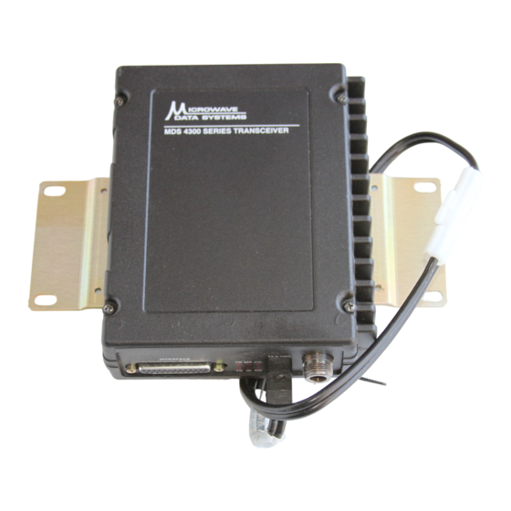 MICROWAVE DATA SYSTEMS MDS 4310 INSTALLATION, OPERATION & FIELD ...