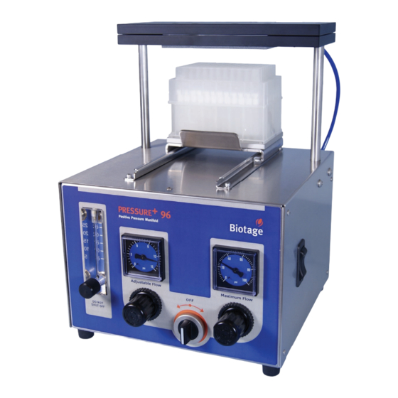 BIOTAGE PRESSURE+ 96 USER MANUAL Pdf Download | ManualsLib