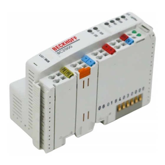BECKHOFF BC2000 TECHNICAL DOCUMENTATION MANUAL Pdf Download | ManualsLib