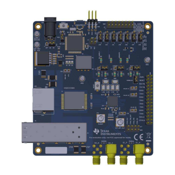 TEXAS INSTRUMENTS DP83869EVM USER MANUAL Pdf Download | ManualsLib