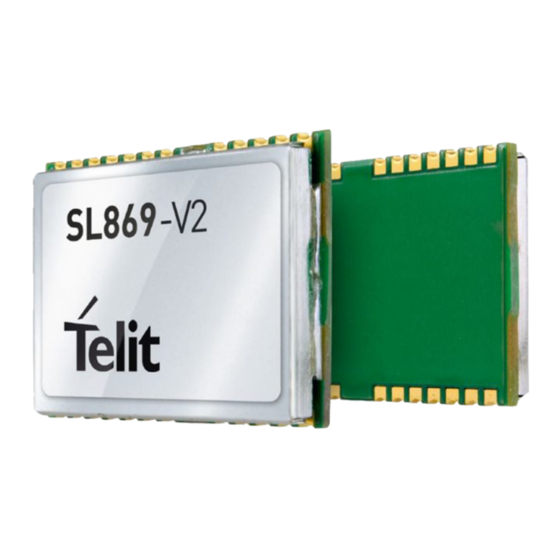 TELIT WIRELESS SOLUTIONS SL869X-V2 SERIES PRODUCT USER MANUAL Pdf ...