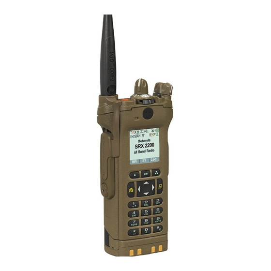MOTOROLA SRX 2200 MODEL 3.5 USER MANUAL Pdf Download | ManualsLib