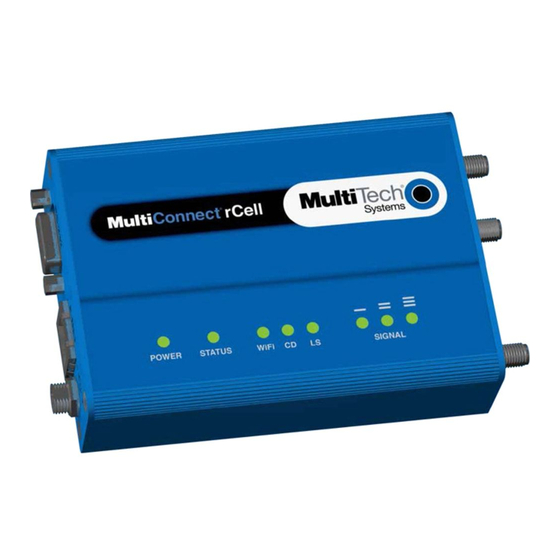 MULTITECH MULTICONNECT RCELL 100 SERIES HARDWARE MANUAL Pdf Download ...