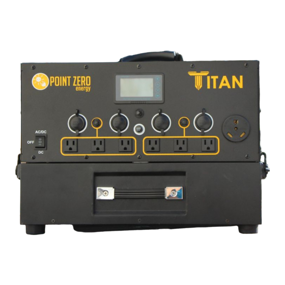POINT ZERO ENERGY TITAN USER MANUAL Pdf Download | ManualsLib