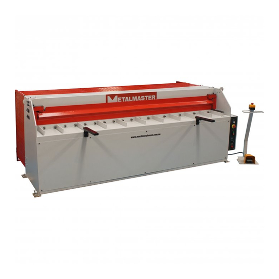 METALMASTER SG-420 OPERATION MANUAL Pdf Download | ManualsLib