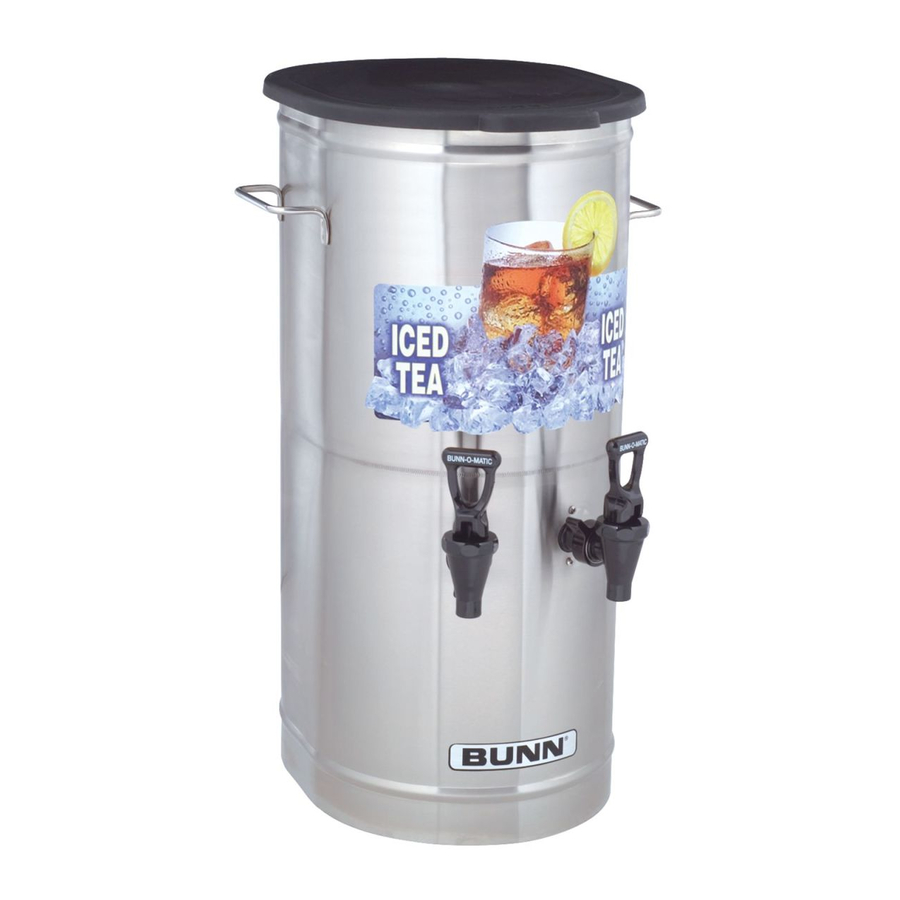 BUNN TCD-1 USE AND CARE INSTRUCTIONS Pdf Download | ManualsLib