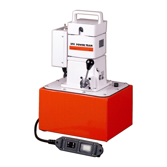 SPX POWER TEAM PE18 SERIES OPERATING INSTRUCTIONS MANUAL Pdf Download ...