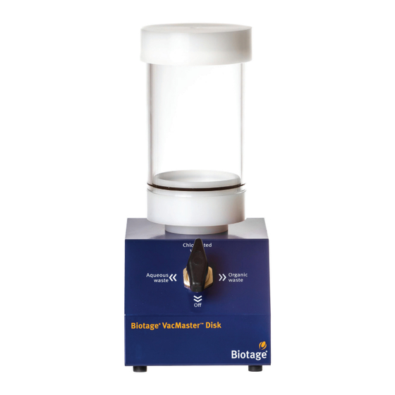 BIOTAGE VACMASTER DISK USER MANUAL Pdf Download | ManualsLib