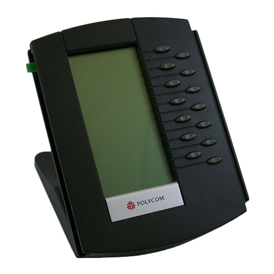 POLYCOM SOUNDPOINT IP BACKLIT EXPANSION MODULE QUICK START MANUAL Pdf ...