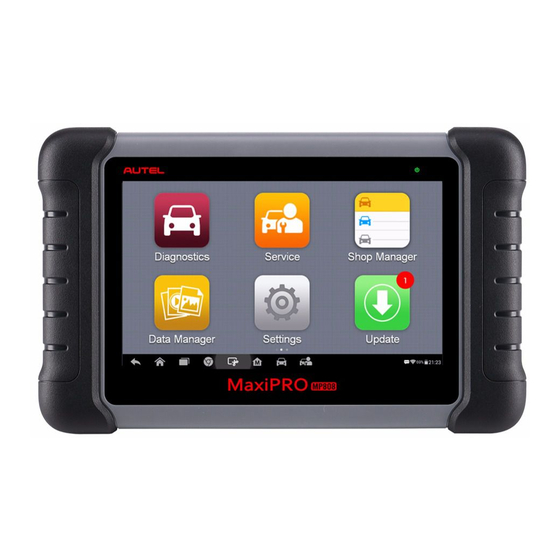 AUTEL MAXIPRO MP808 USER MANUAL Pdf Download | ManualsLib