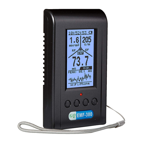 GQ ELECTRONICS EMF-360V2 QUICK START MANUAL Pdf Download | ManualsLib