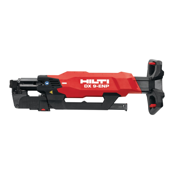 HILTI DX 9–ENP OPERATING INSTRUCTIONS MANUAL Pdf Download | ManualsLib