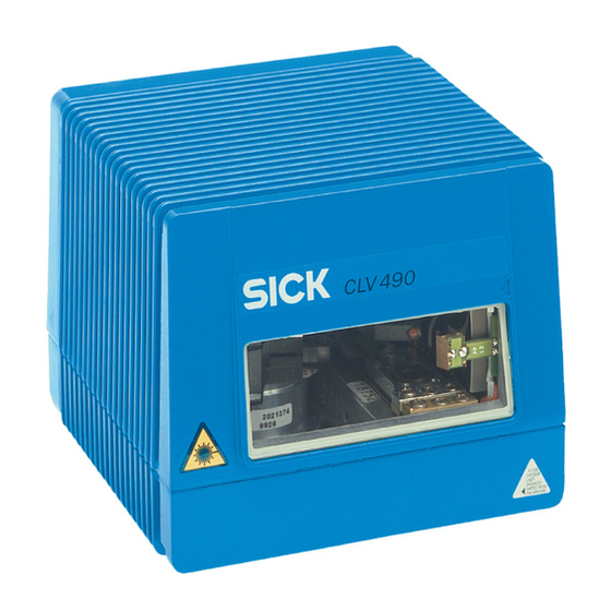 SICK CLV 490 SERIES OPERATING INSTRUCTIONS MANUAL Pdf Download | ManualsLib