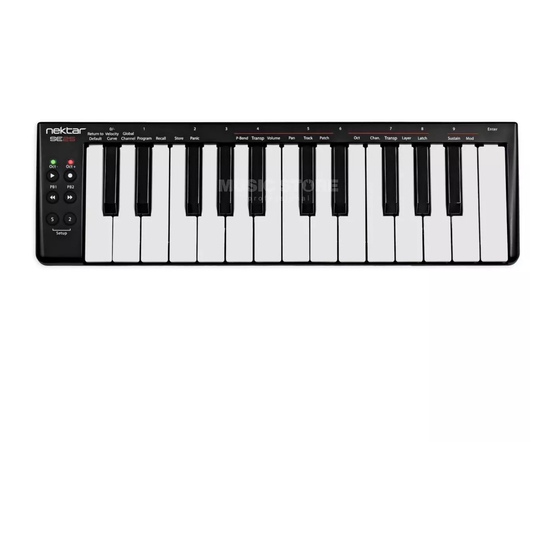 NEKTAR SE25 USER MANUAL Pdf Download | ManualsLib