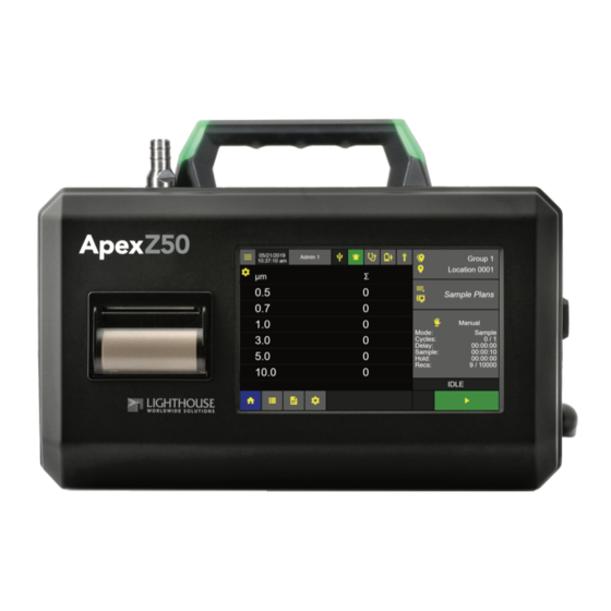 LIGHTHOUSE APEXZ3 OPERATOR'S MANUAL Pdf Download | ManualsLib