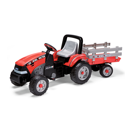 PEG-PEREGO MAXI DIESEL TRACTOR USE AND CARE MANUAL Pdf Download ...