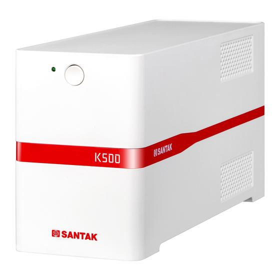 SANTAK K SERIES USER MANUAL Pdf Download | ManualsLib