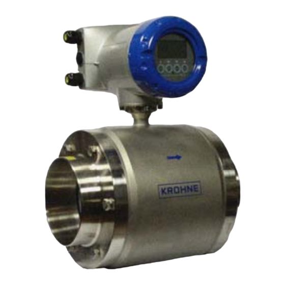 KROHNE OPTIFLUX 6000 QUICK START MANUAL Pdf Download | ManualsLib