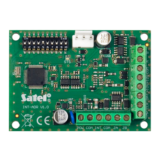 SATEL INT-ADR MANUAL Pdf Download | ManualsLib