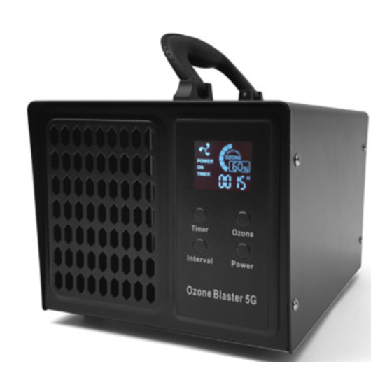 ECOQUEST OZONE BLASTER 5G USER MANUAL Pdf Download | ManualsLib