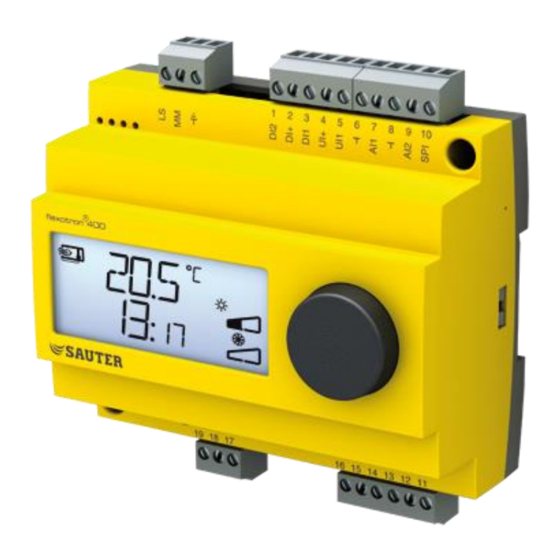 SAUTER FLEXOTRON 400 SERIES MANUAL Pdf Download | ManualsLib