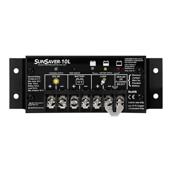 MORNINGSTAR SUNSAVER SERIES TECHNICAL DOCUMENTATION Pdf Download ...