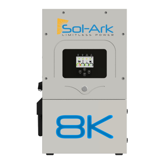 SOL-ARK 8K INSTALL MANUAL & OWNER’S MANUAL Pdf Download | ManualsLib