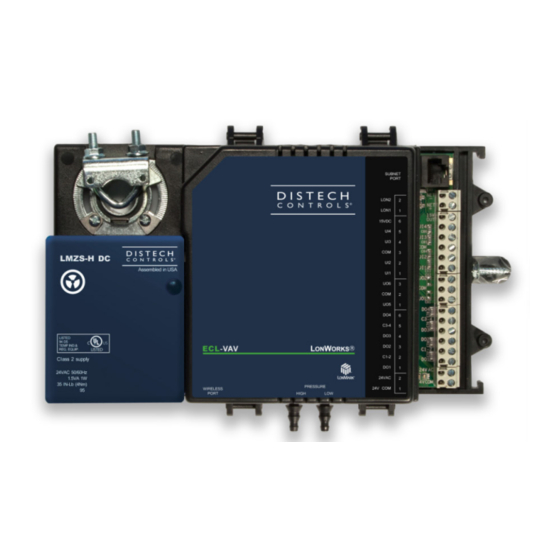 DISTECH CONTROLS ECL-VAV SERIES HARDWARE INSTALLATION MANUAL Pdf ...