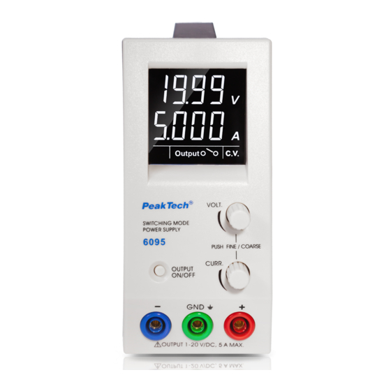 PEAKTECH 6095 OPERATION MANUAL Pdf Download | ManualsLib