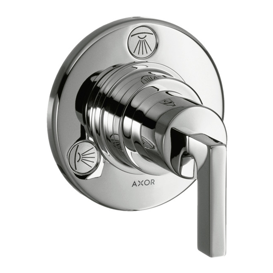 HANSGROHE AXOR CITTERIO INSTRUCTIONS FOR USE/ASSEMBLY INSTRUCTIONS Pdf Download | ManualsLib