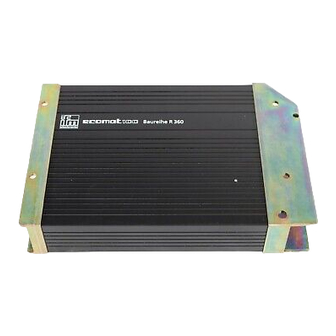 IFM ELECTRONIC ECOMAT 100 R 360 SERIES MOUNTING AND INSTALLATION ...
