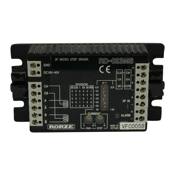 RORZE RD-023MS INSTRUCTION MANUAL Pdf Download | ManualsLib