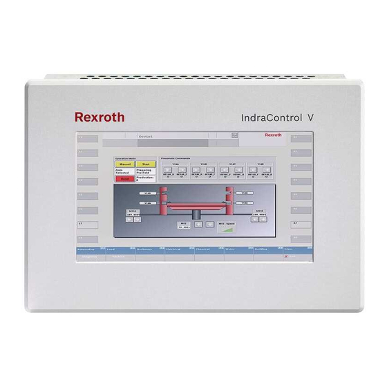 BOSCH REXROTH INDRACONTROL VR 21 SERIES OPERATING INSTRUCTIONS MANUAL ...