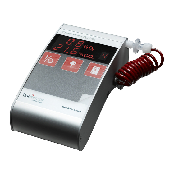 DANSENSOR CHECKPOINT O2 USER MANUAL Pdf Download | ManualsLib