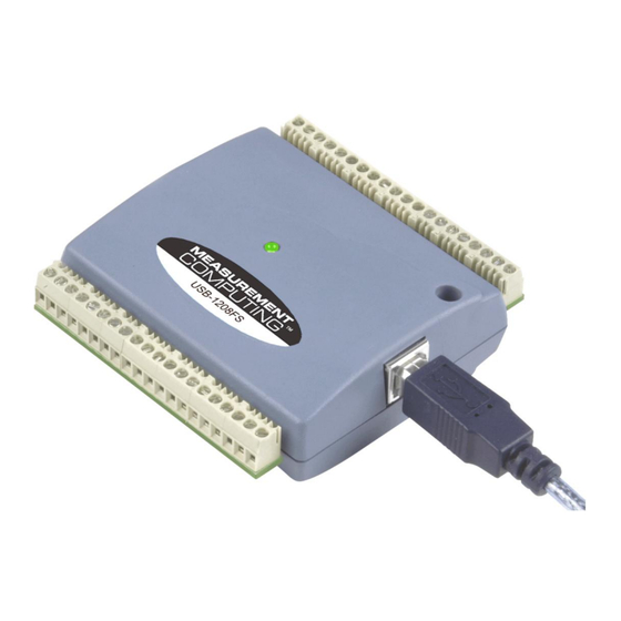 MEASUREMENT COMPUTING USB-1208FS USER MANUAL Pdf Download | ManualsLib