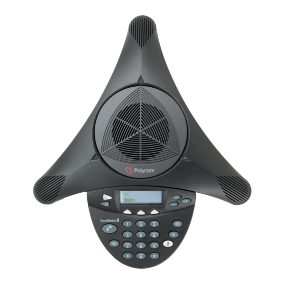 POLYCOM SOUNDSTATION INSTALLATION INSTRUCTIONS AND USER MANUAL Pdf Download | ManualsLib