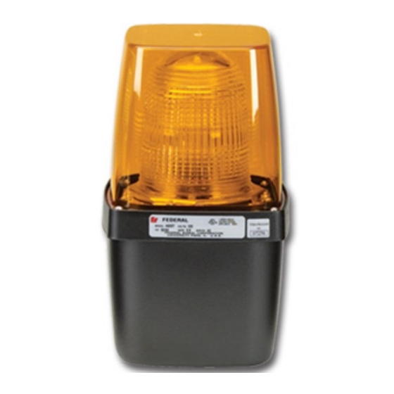 FEDERAL SIGNAL CORPORATION 400 SERIES INSTALLATION INSTRUCTIONS MANUAL ...