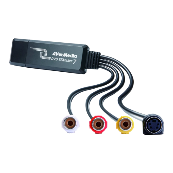 AVERMEDIA DVD EZMAKER 7 C039 QUICK MANUAL Pdf Download | ManualsLib