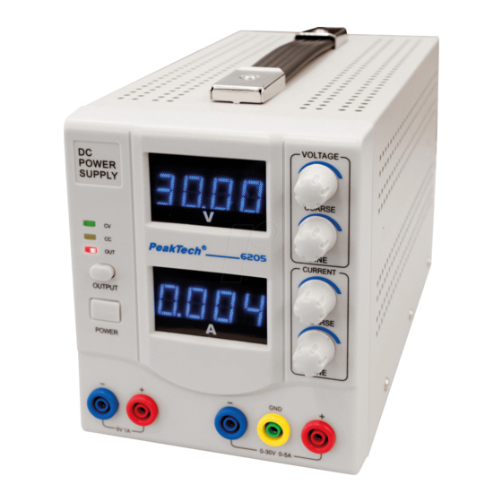 PEAKTECH 6205 OPERATION MANUAL Pdf Download | ManualsLib