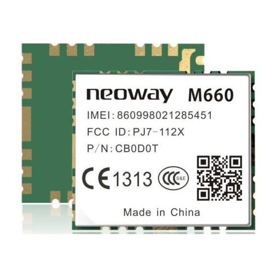 NEOWAY M660 AT COMMAND MANUAL Pdf Download | ManualsLib